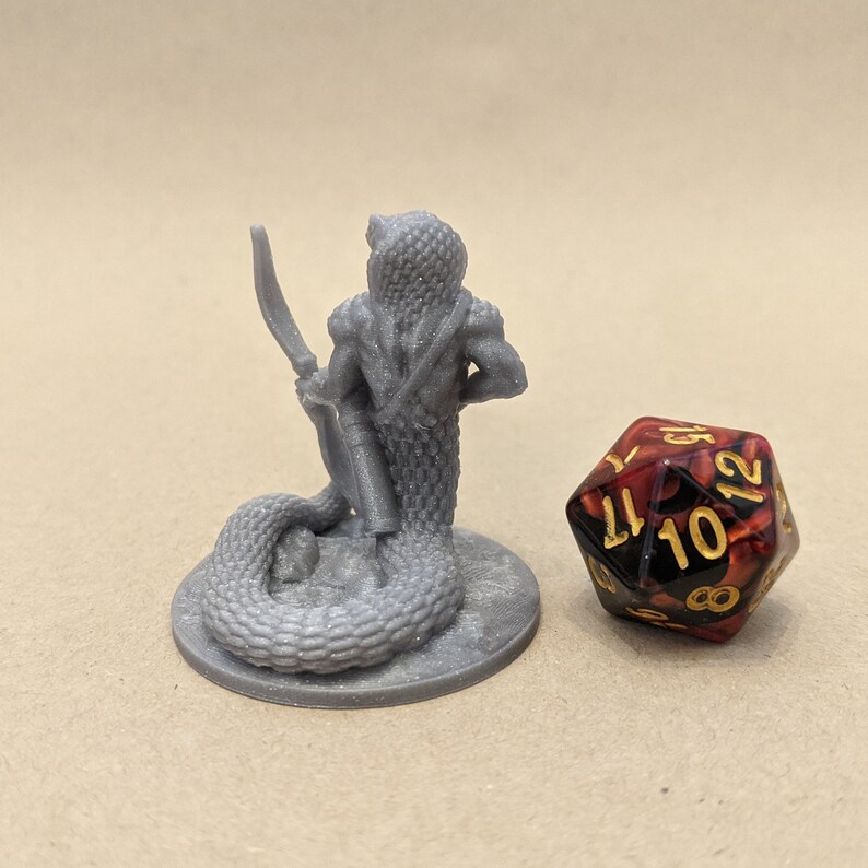 Snake Warrior Miniature Set 28mm Dungeons and Dragons - Etsy