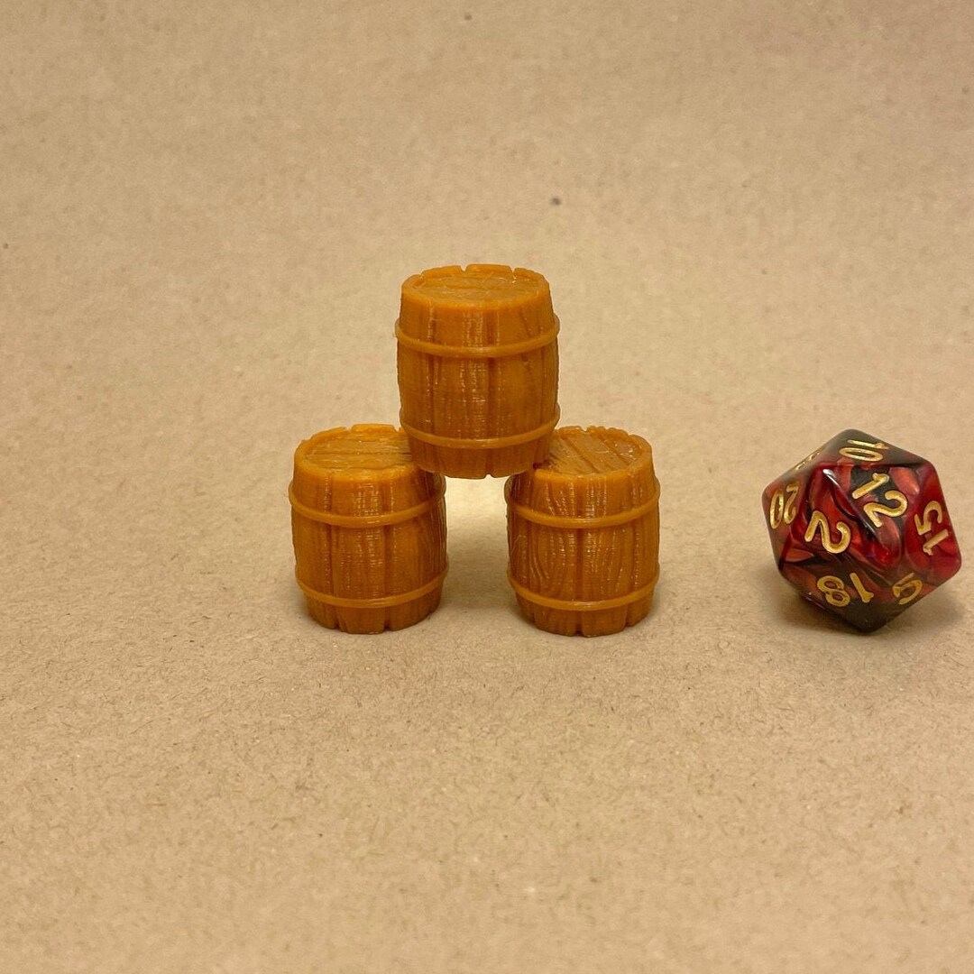 Miniature Barrels for Dungeons and Dragons Dnd Tabletop - Etsy