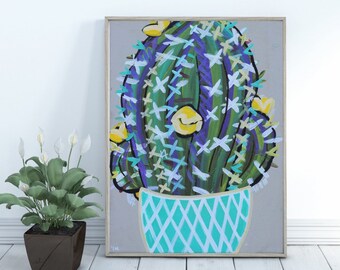 Cactus Pop Art - Etsy