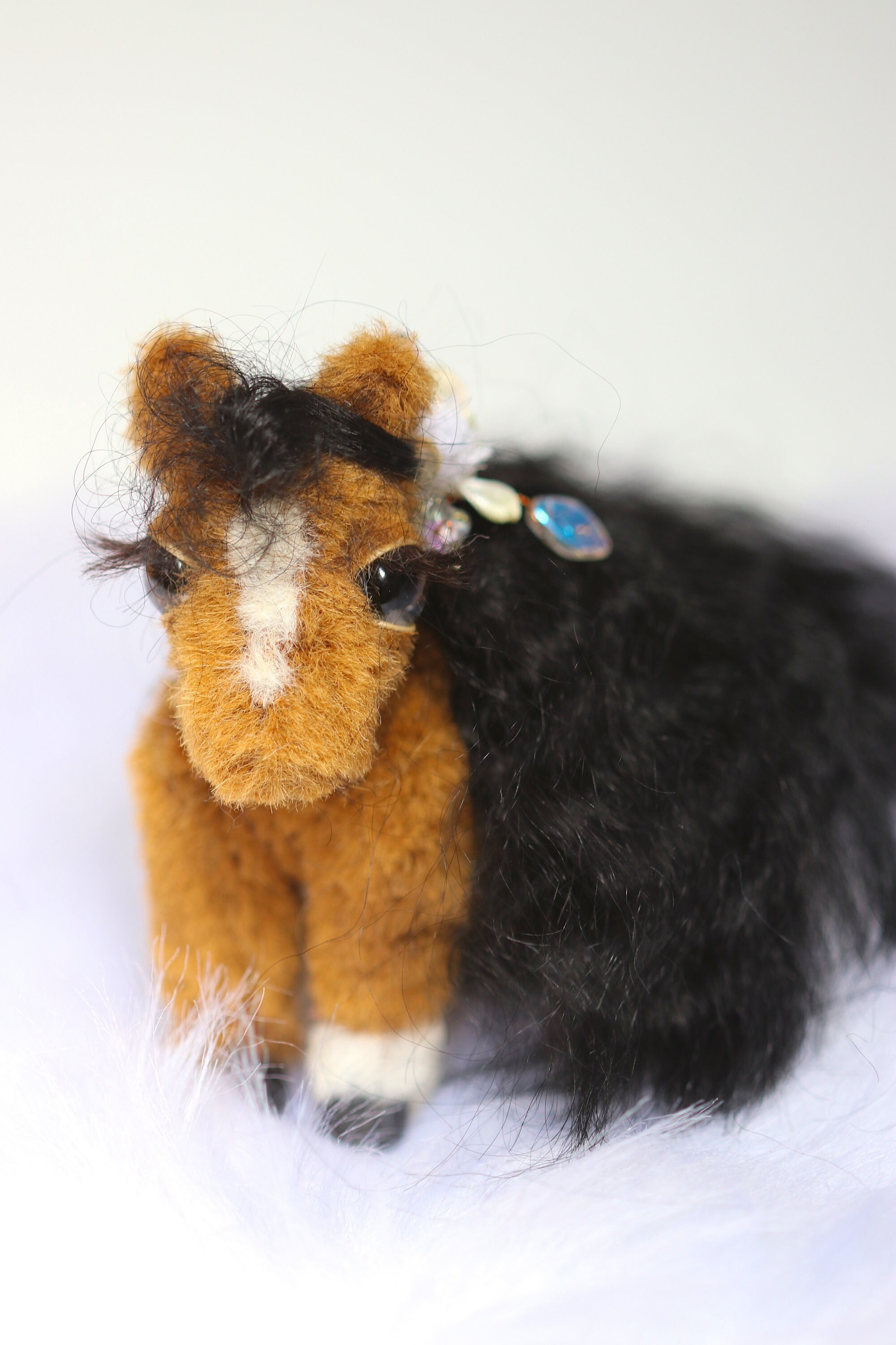 Teddy Horse/ Artist Teddy Bear/ Pony/ Bay Plush Pony/black - Etsy
