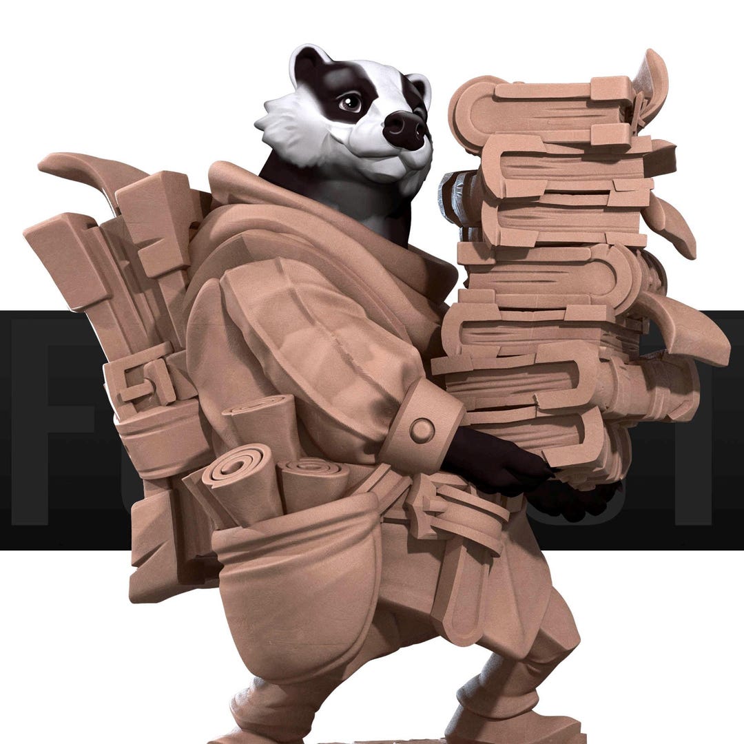 Badgerfolk Librarian | Bite the Bullet Official Product| Animalfolk ...
