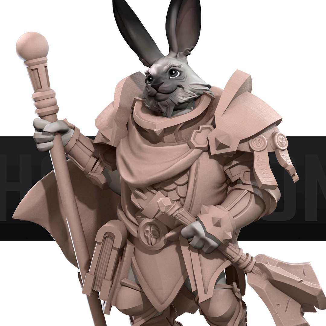 Harengon Cleric | Bite the Bullet Official Product| Animalfolk ...