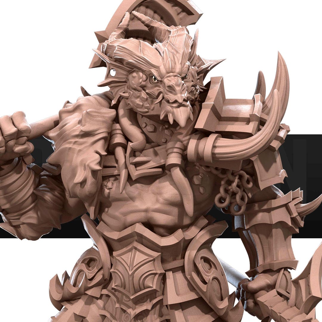 Dragonborn Barbarian | Bite the Bullet Official Product| Draconian ...