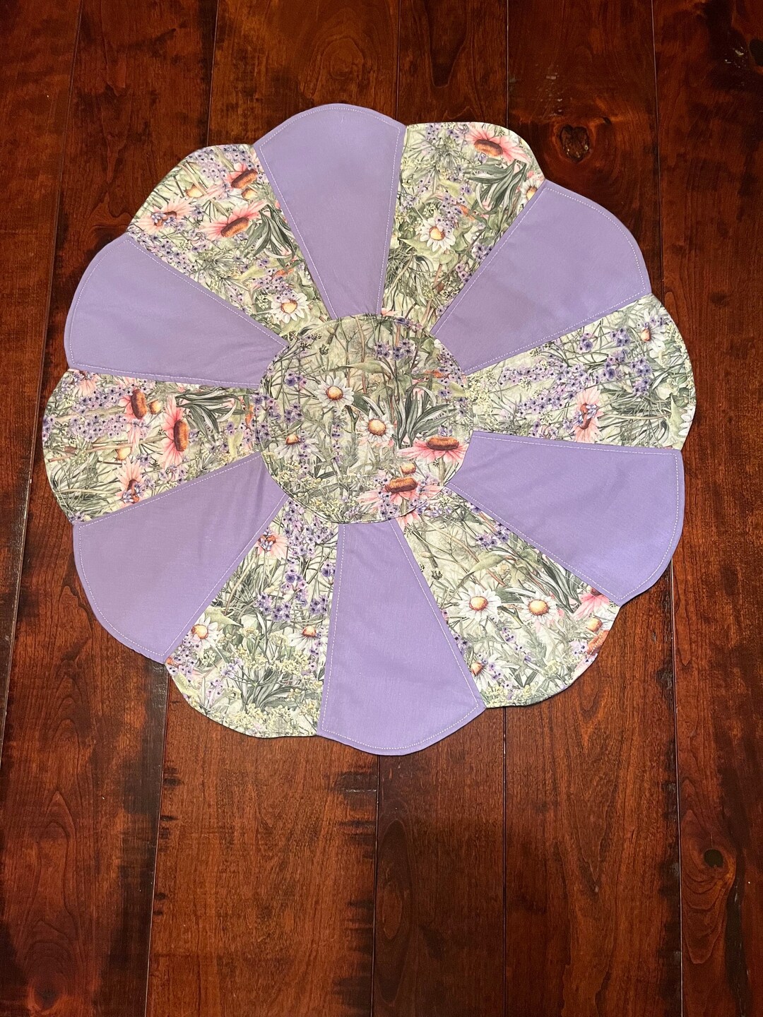 20 Table Topper, Wildflower Table Topper, Dragonfly Table Topper, Spring Table Topper, Fabric ...