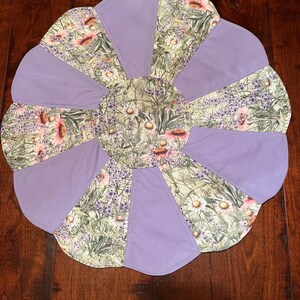 20 Table Topper, Wildflower Table Topper, Dragonfly Table Topper, Spring Table Topper, Fabric ...