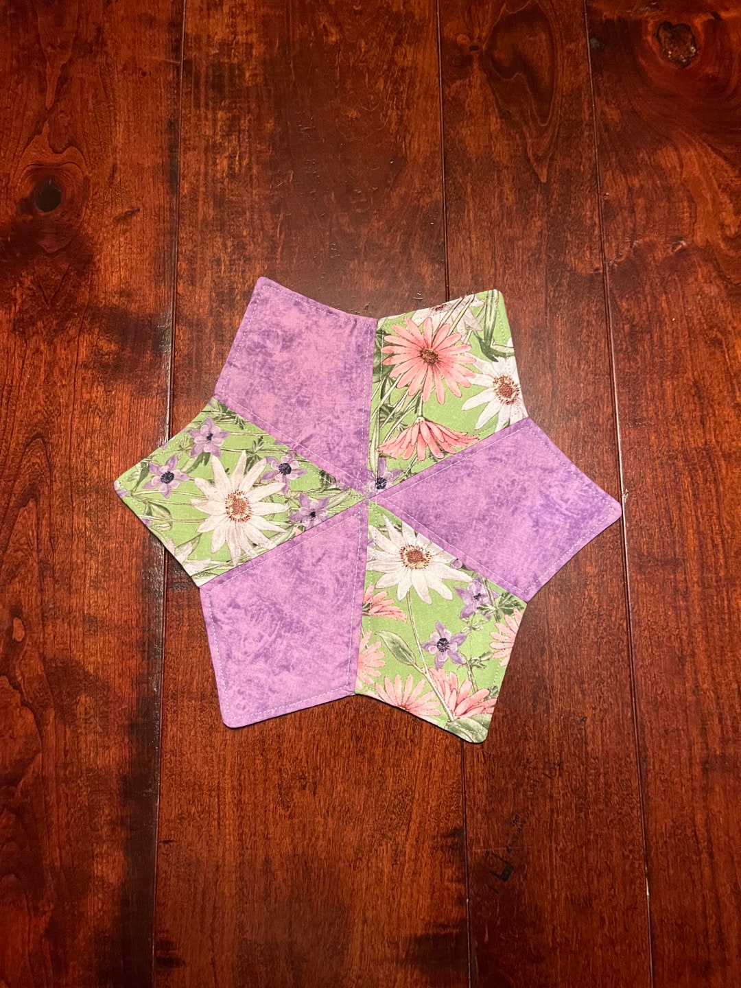 Patriotic Candle Mat, Summer Snack Mat, Summer Mug Rug, Stars and ...