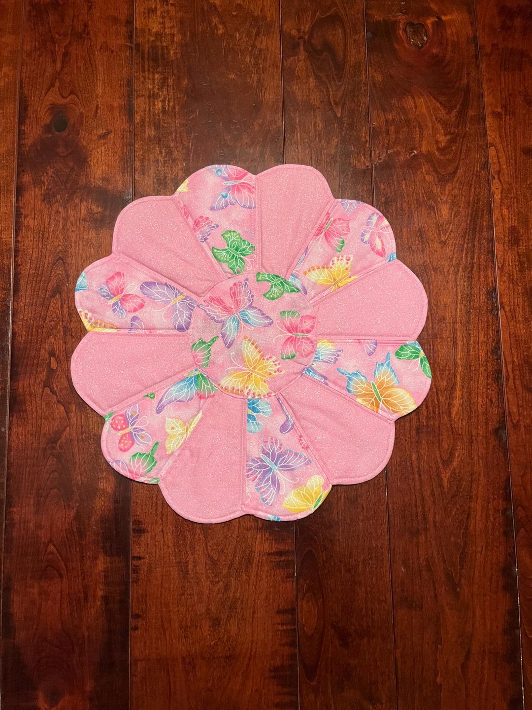 Spring Table Topper, Quilted Table Topper, Summer Table Topper, Fabric ...