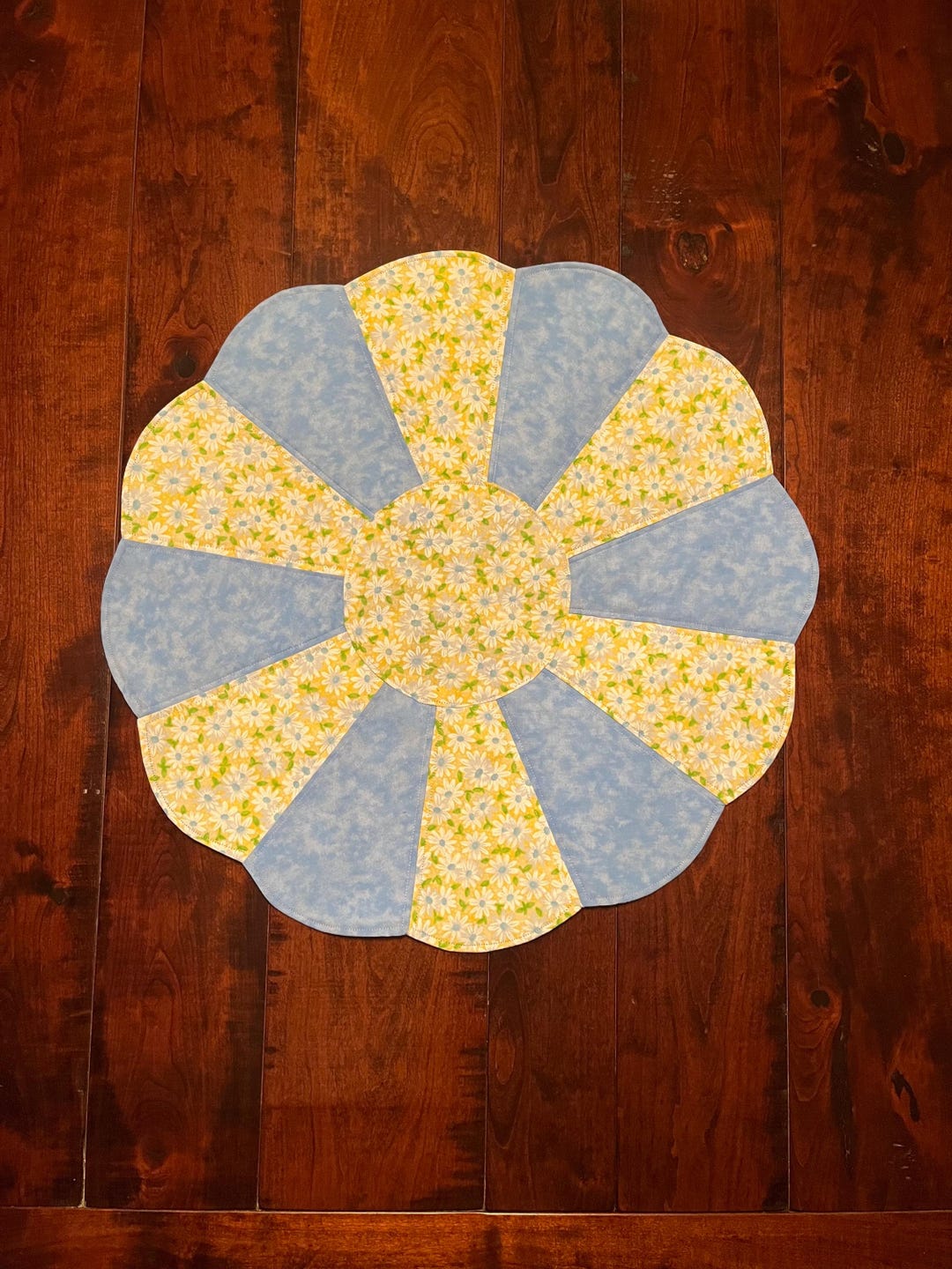 Spring Table Topper, Reversible Fabric Centerpiece, Patriotic Table ...