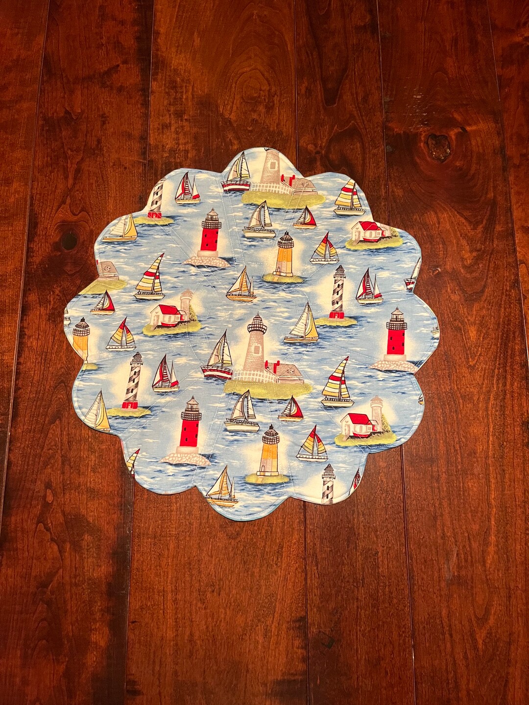 Summer Table Topper, Quilted Table Topper, Spring Table Topper, Fabric ...