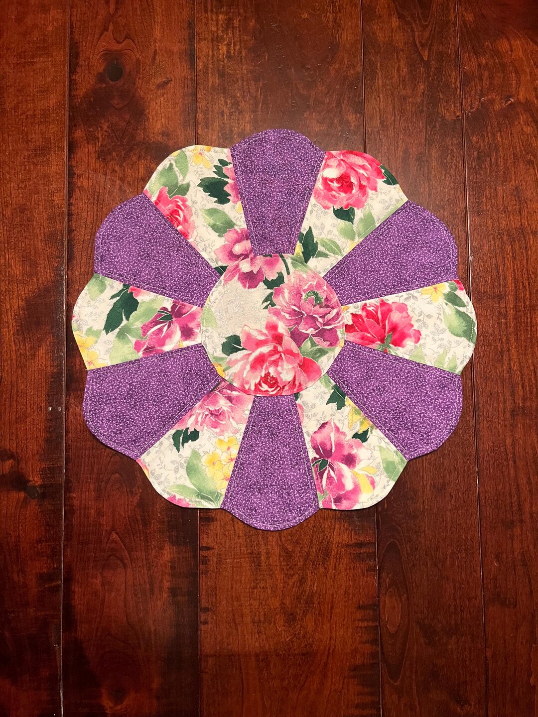 Easter Table Topper, Quilted Table Topper, Spring Table Topper, Fabric ...