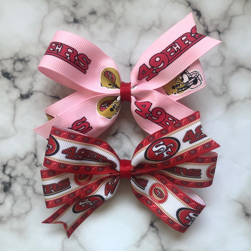 49ers Hair Bow - Etsy