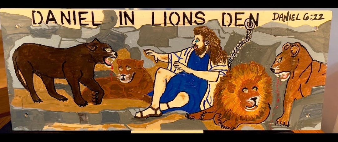 Jesus and His Apostles & Daniel in the Lions Den - Etsy