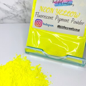 10g 7 NEON Colors Fluorescent Pigment Powder/neon Matte Mica Effect ...