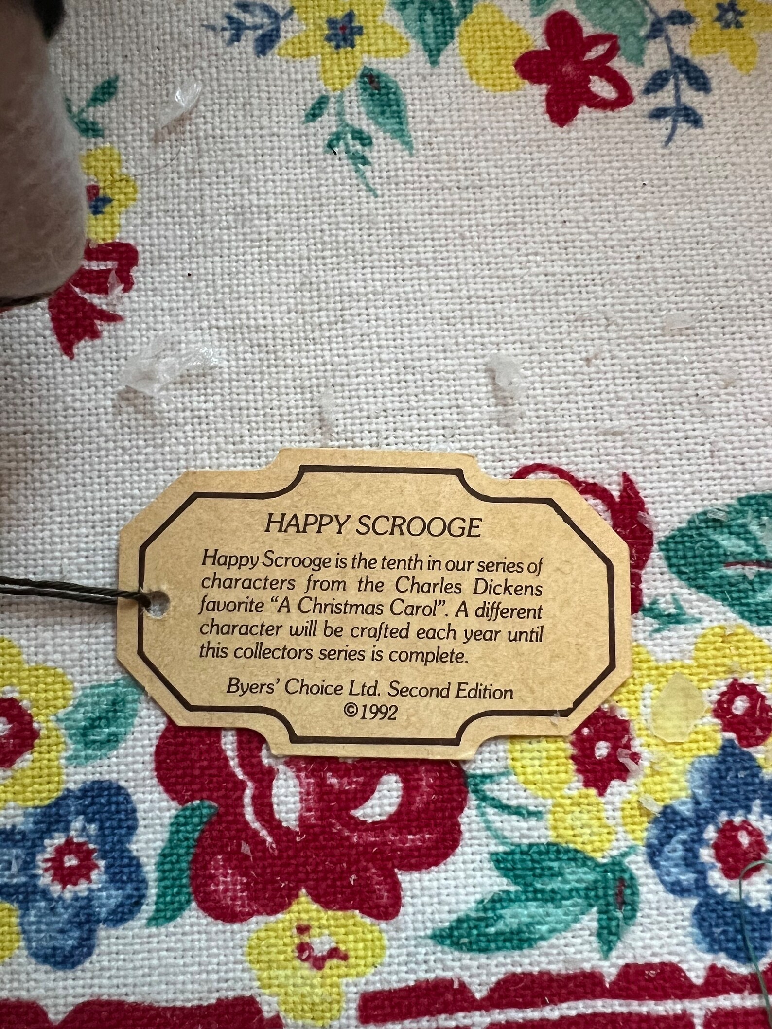 A Christmas Carol - 1992 Happy Scrooge, Second Edition Vintage Caroler ...