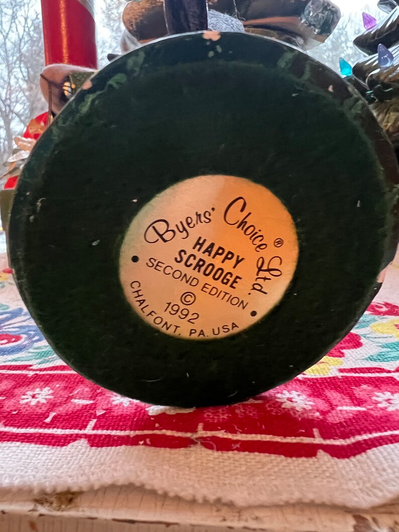 A Christmas Carol - 1992 Happy Scrooge, Second Edition Vintage Caroler ...