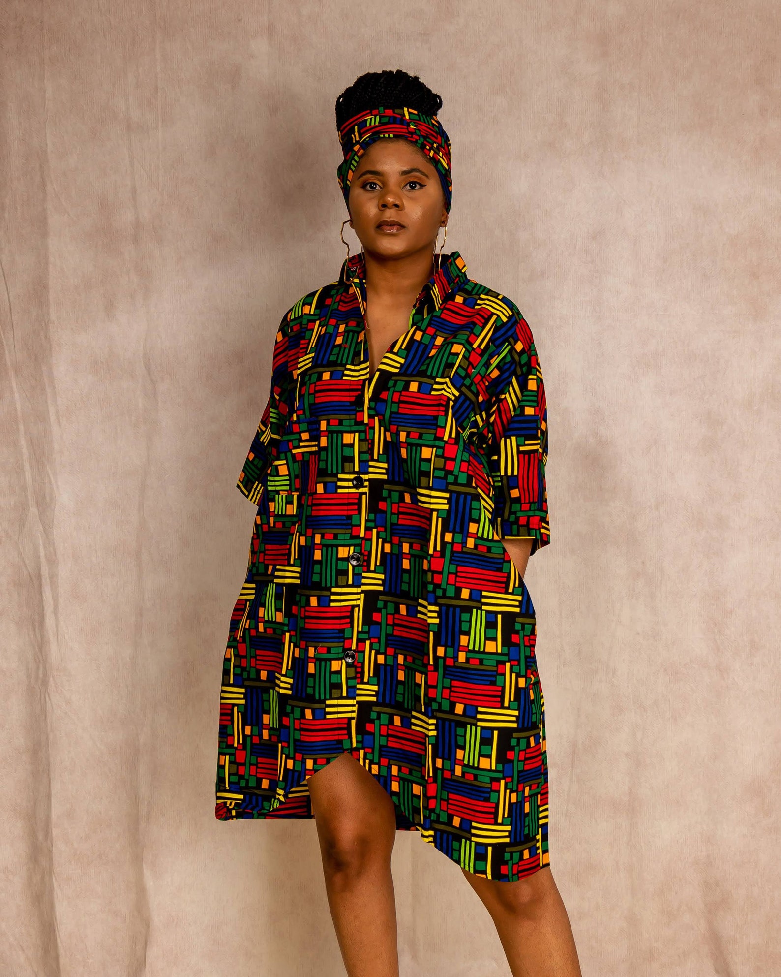 African Dress African Print Shift Dress Ankara Dress | Etsy