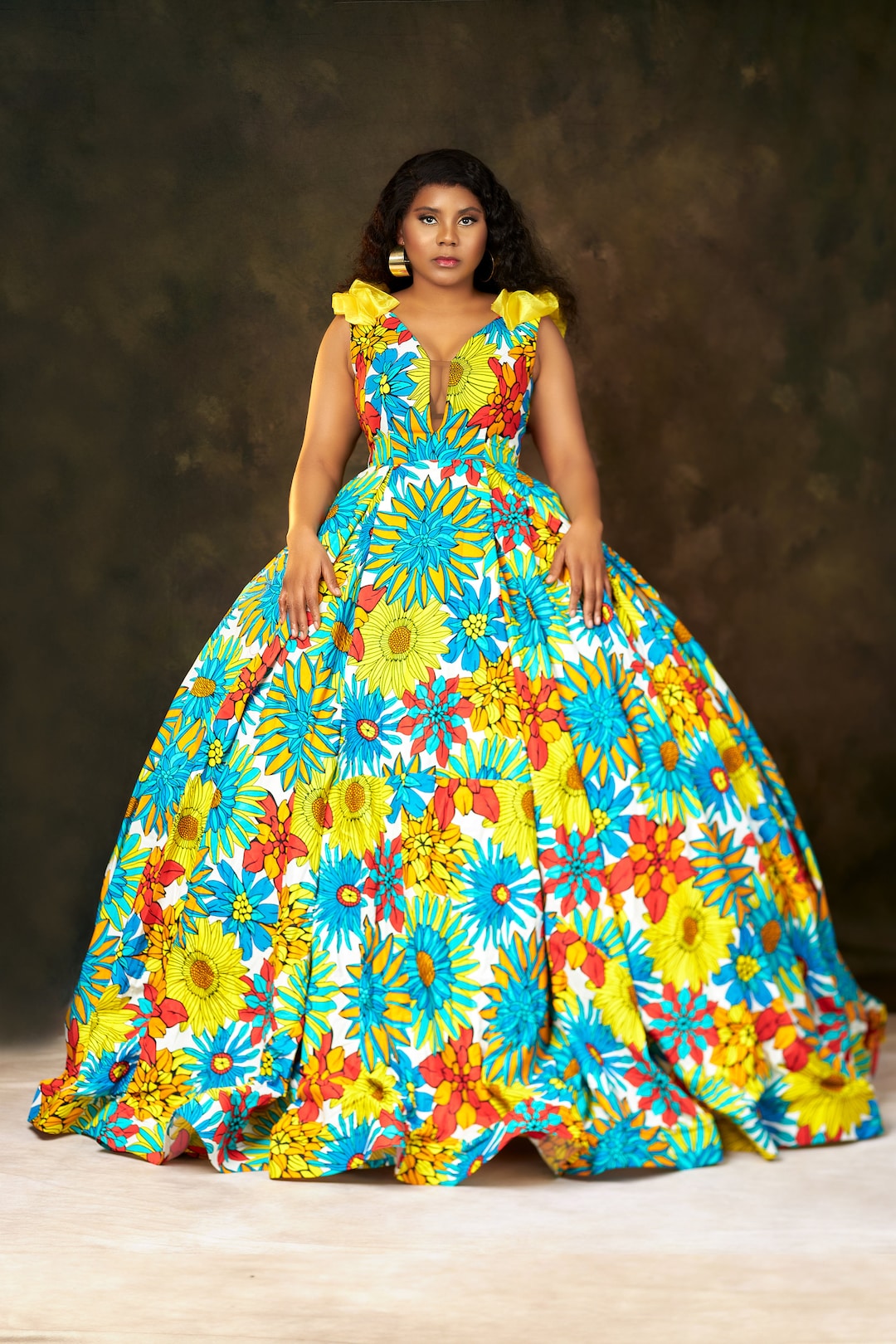 African Ball Dress, African Couture Gown, African Corset Dress, African ...