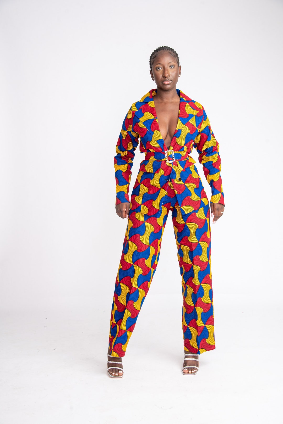 African 3 Piece Suit, African Print Set, Ankara 2 Piece, African ...