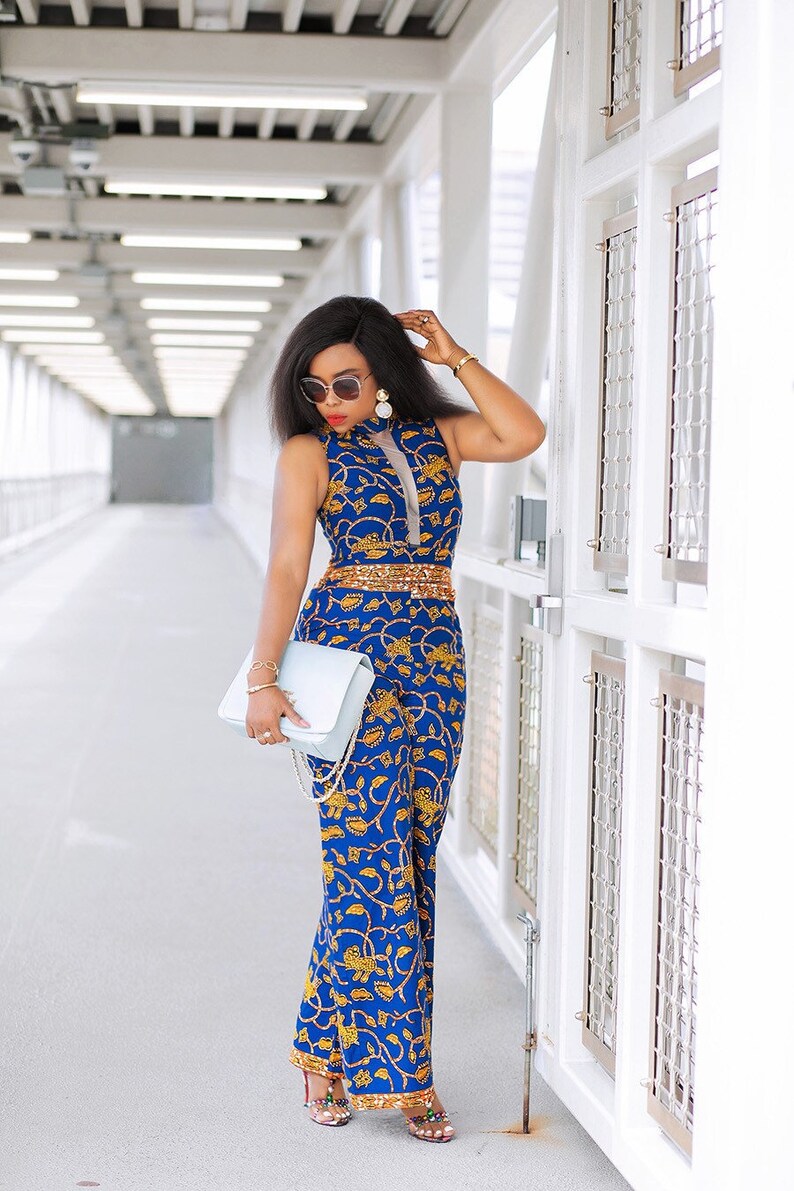 African jumpsuit African print jumpsuit ankara jumpsuit | Etsy