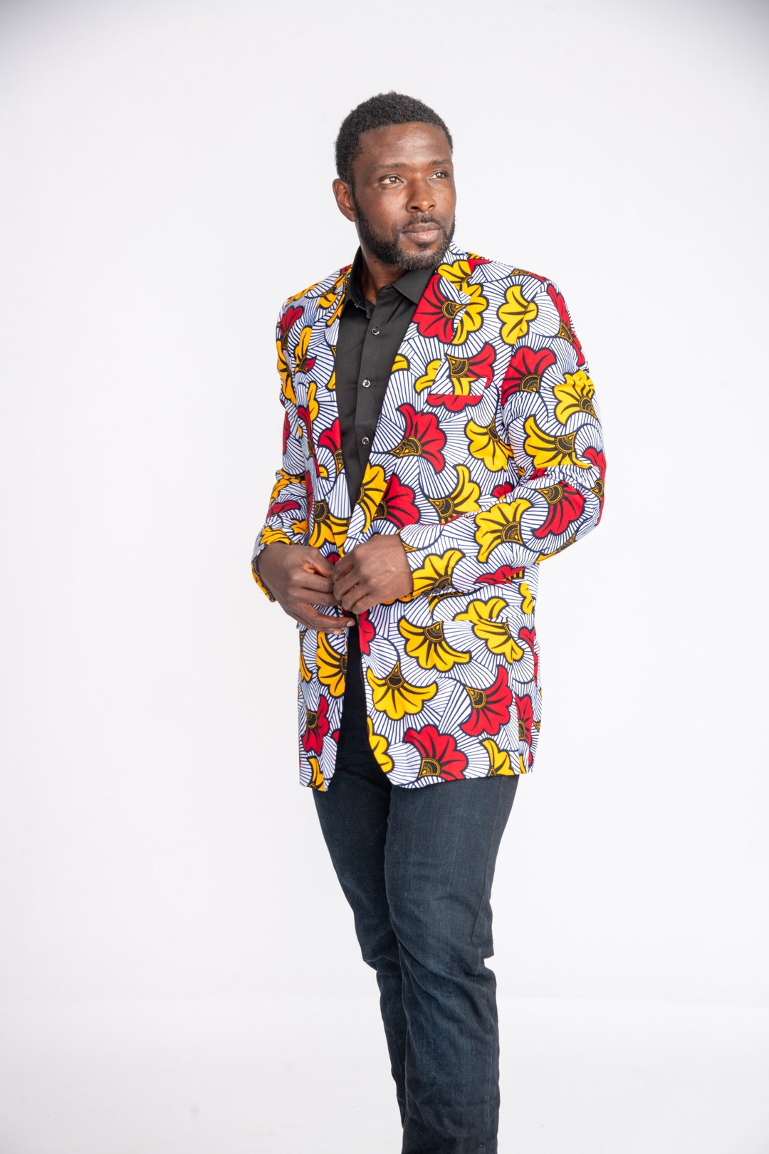 Men African Jacket, African Blazer, Couples African Wedding Outfit ...