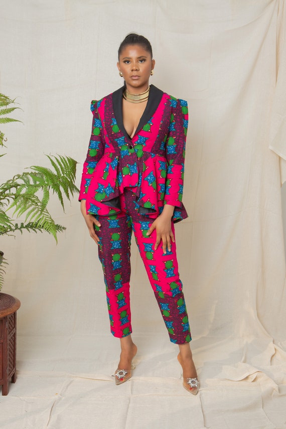 African 2 Piece Set African Print Suit Ankara 2 Piece - Etsy