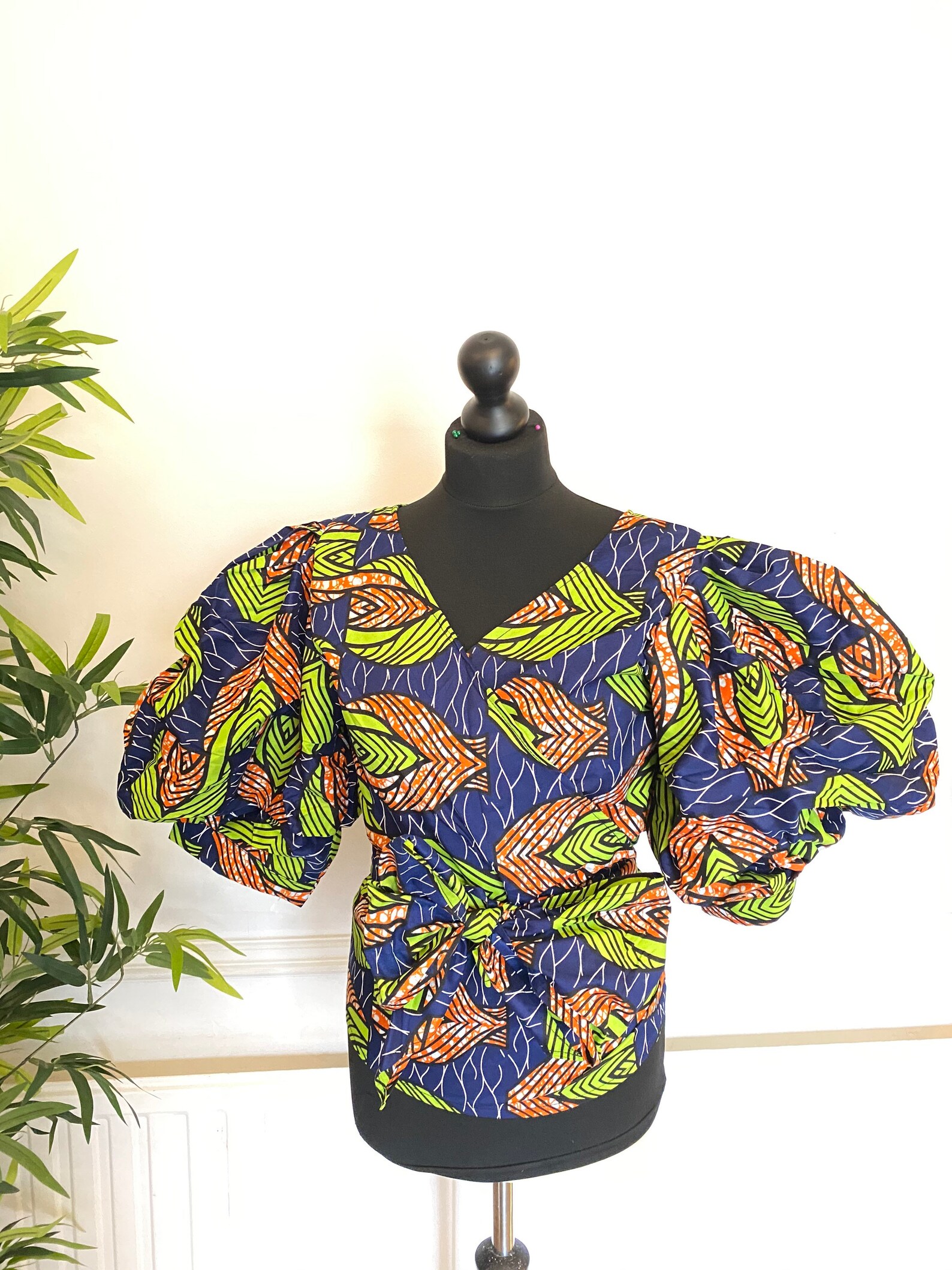 African Wrap Top Ankara Blouse African Print Wrap Top - Etsy UK
