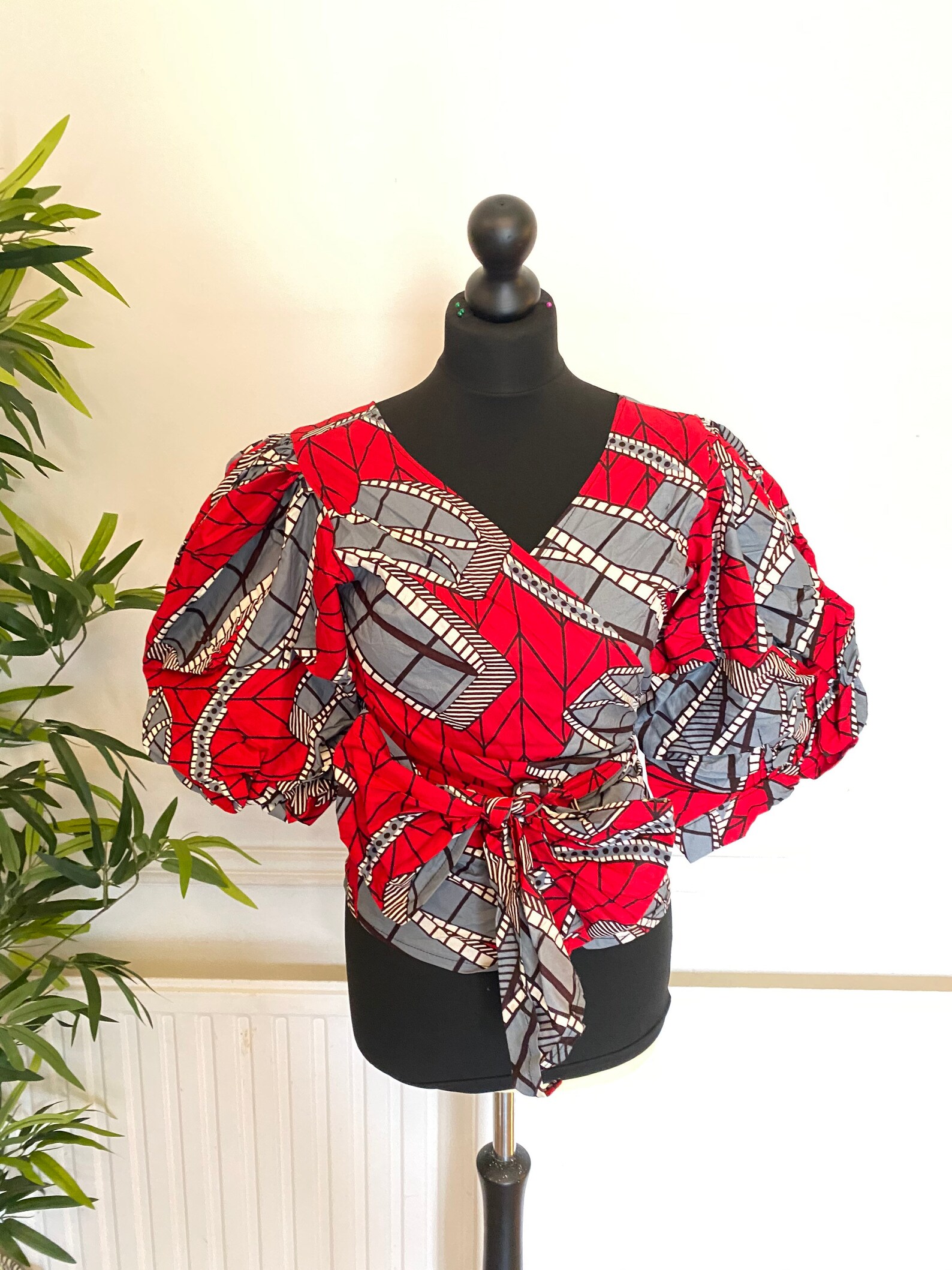 African Wrap Top Ankara Blouse African Print Wrap Top - Etsy UK