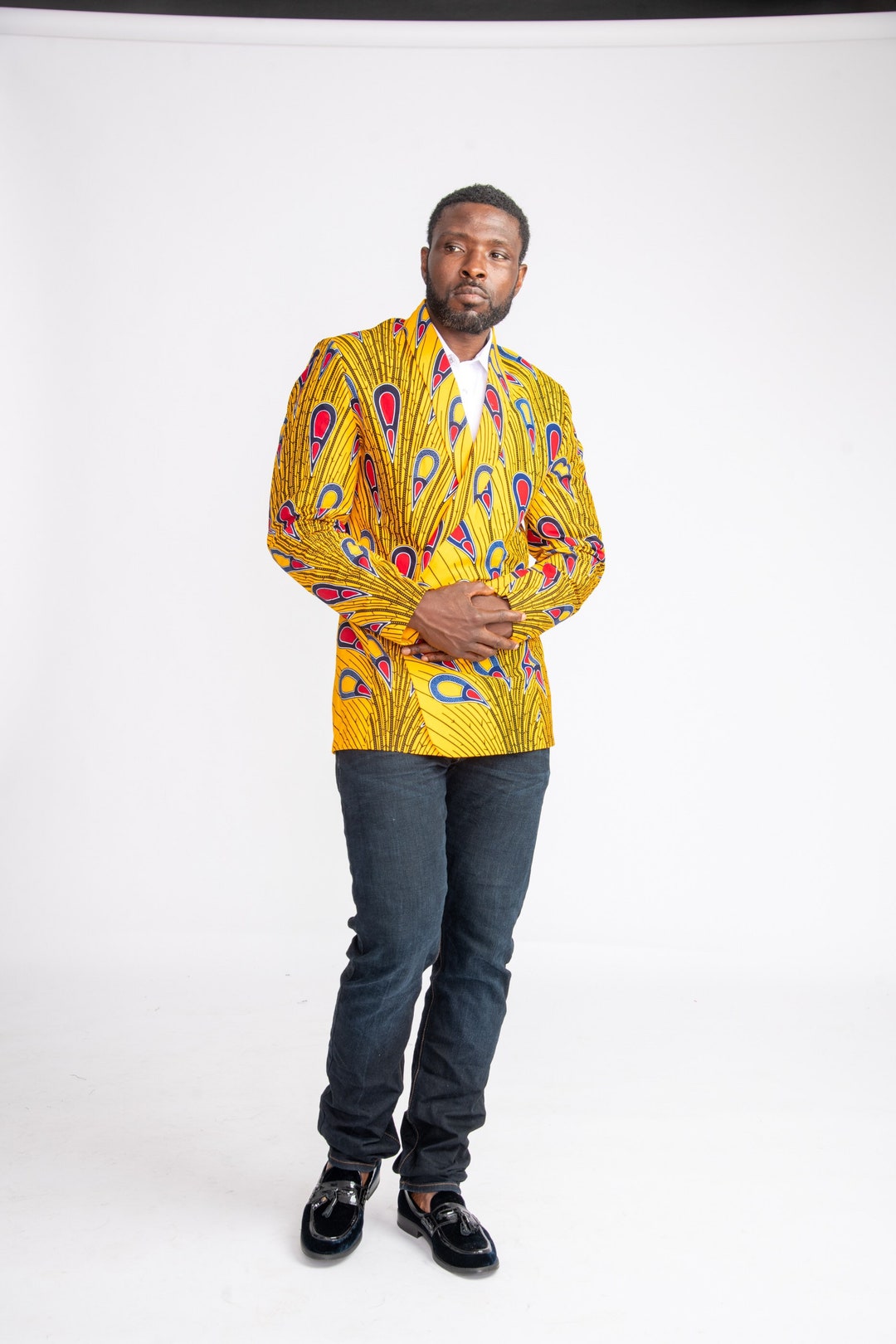 Men African Jacket, African Blazer, Couples African Wedding Outfit ...