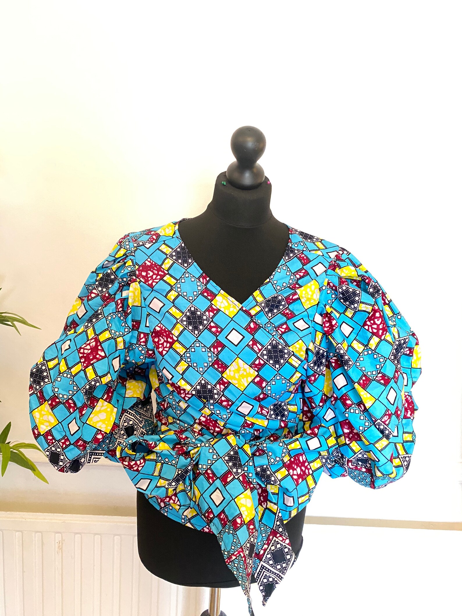 African Wrap Top Ankara Blouse African Print Wrap Top - Etsy UK