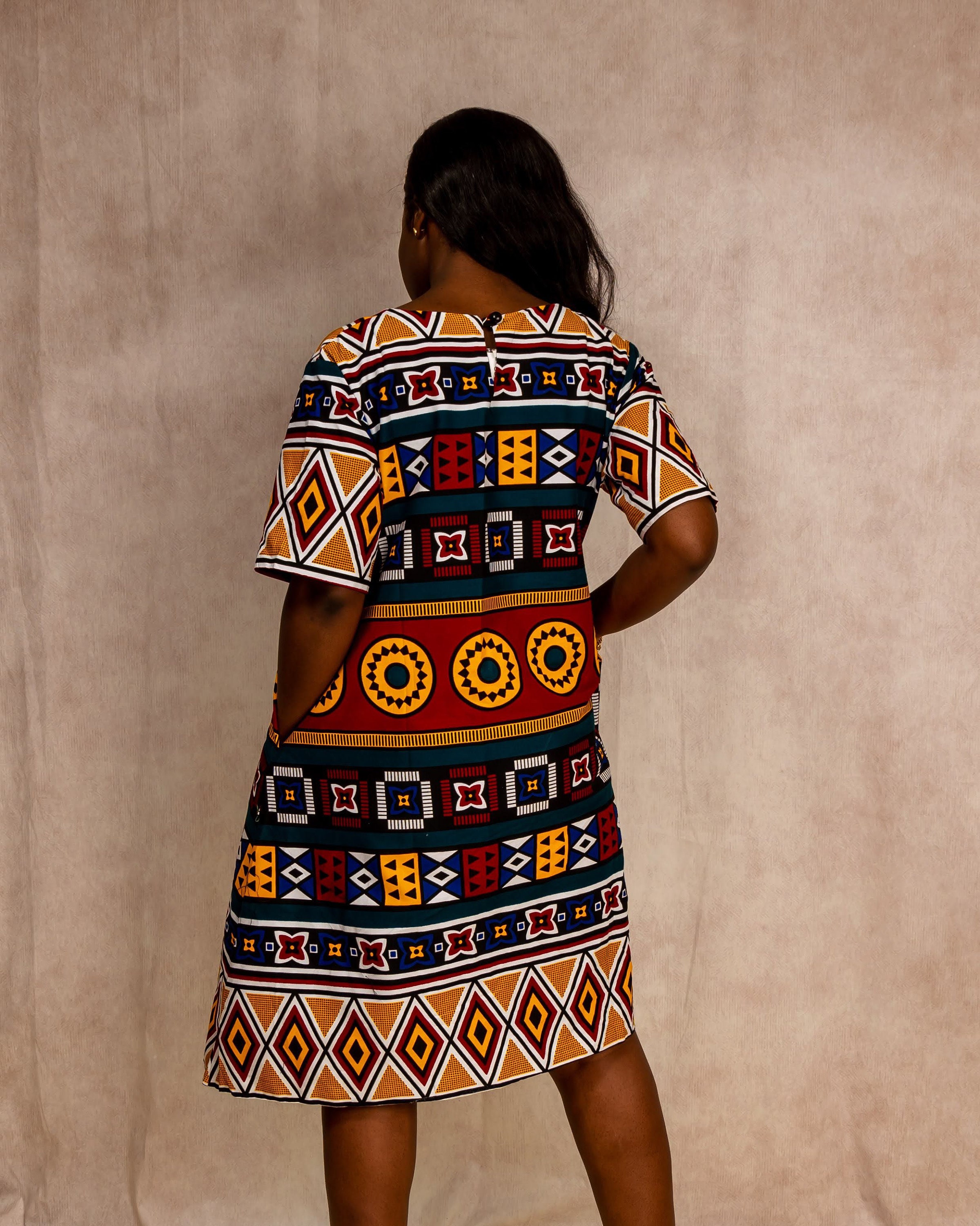 African Dress African Print Shift Dress Ankara Dress | Etsy