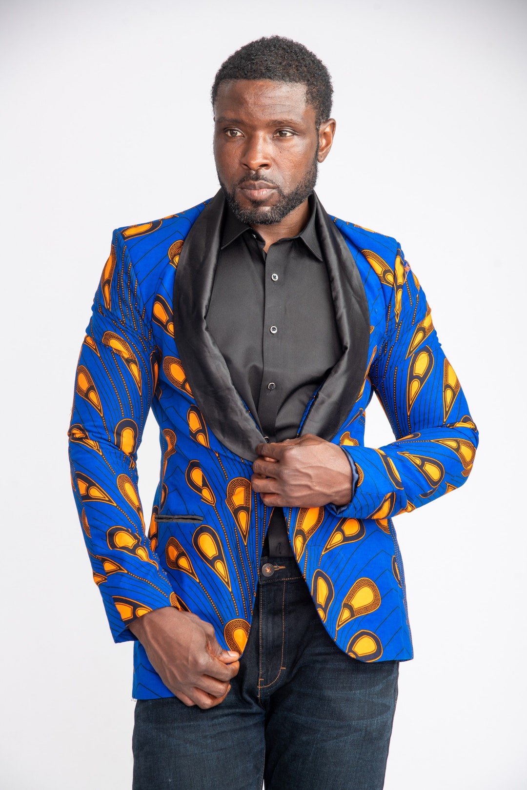 Men African Jacket, African Blazer, Couples African Wedding Outfit ...