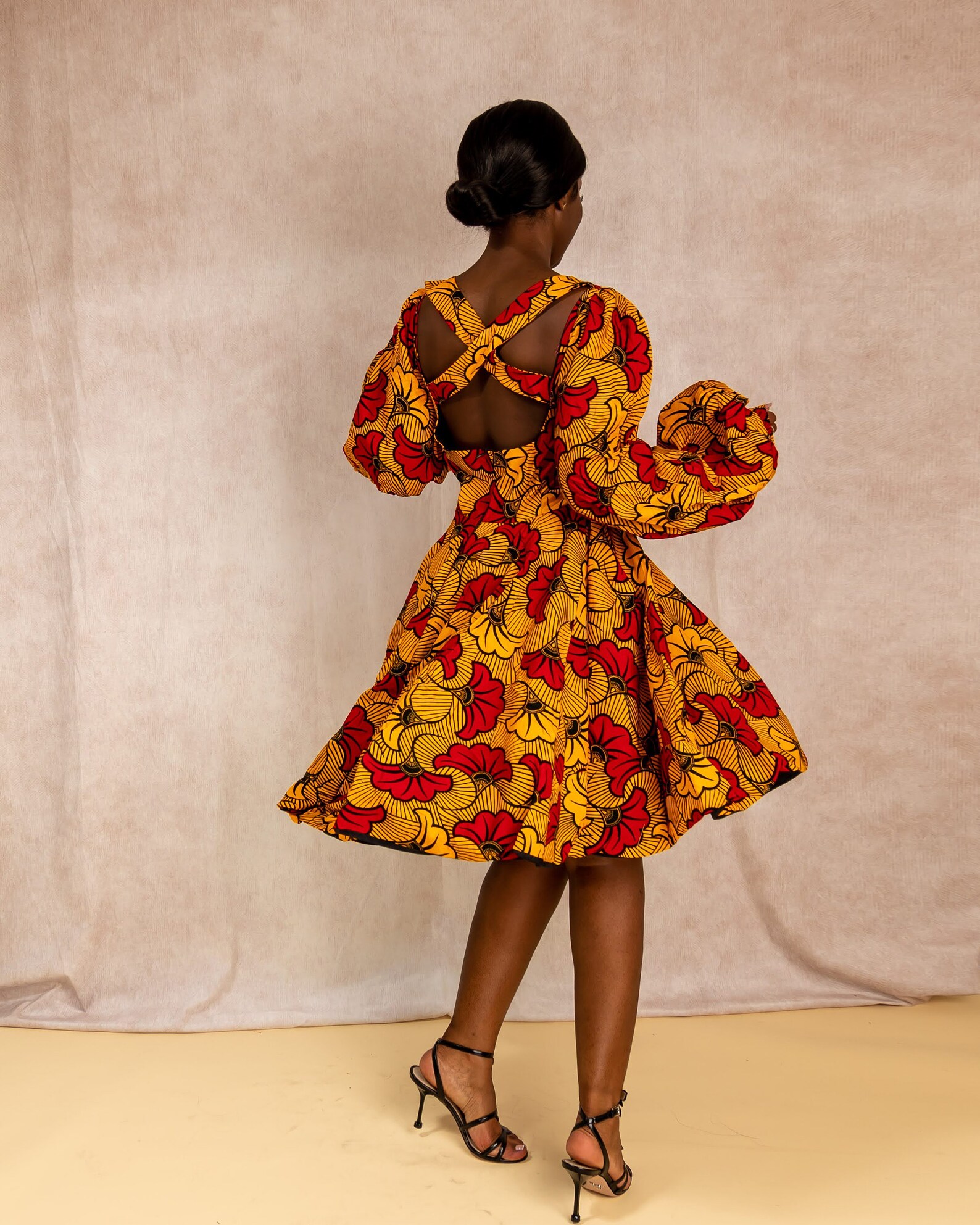 African Dress African Print Skater Dress Ankara Dress Etsy