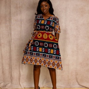 African Dress, African Print Shift Dress, Ankara Dress, African Tunic ...