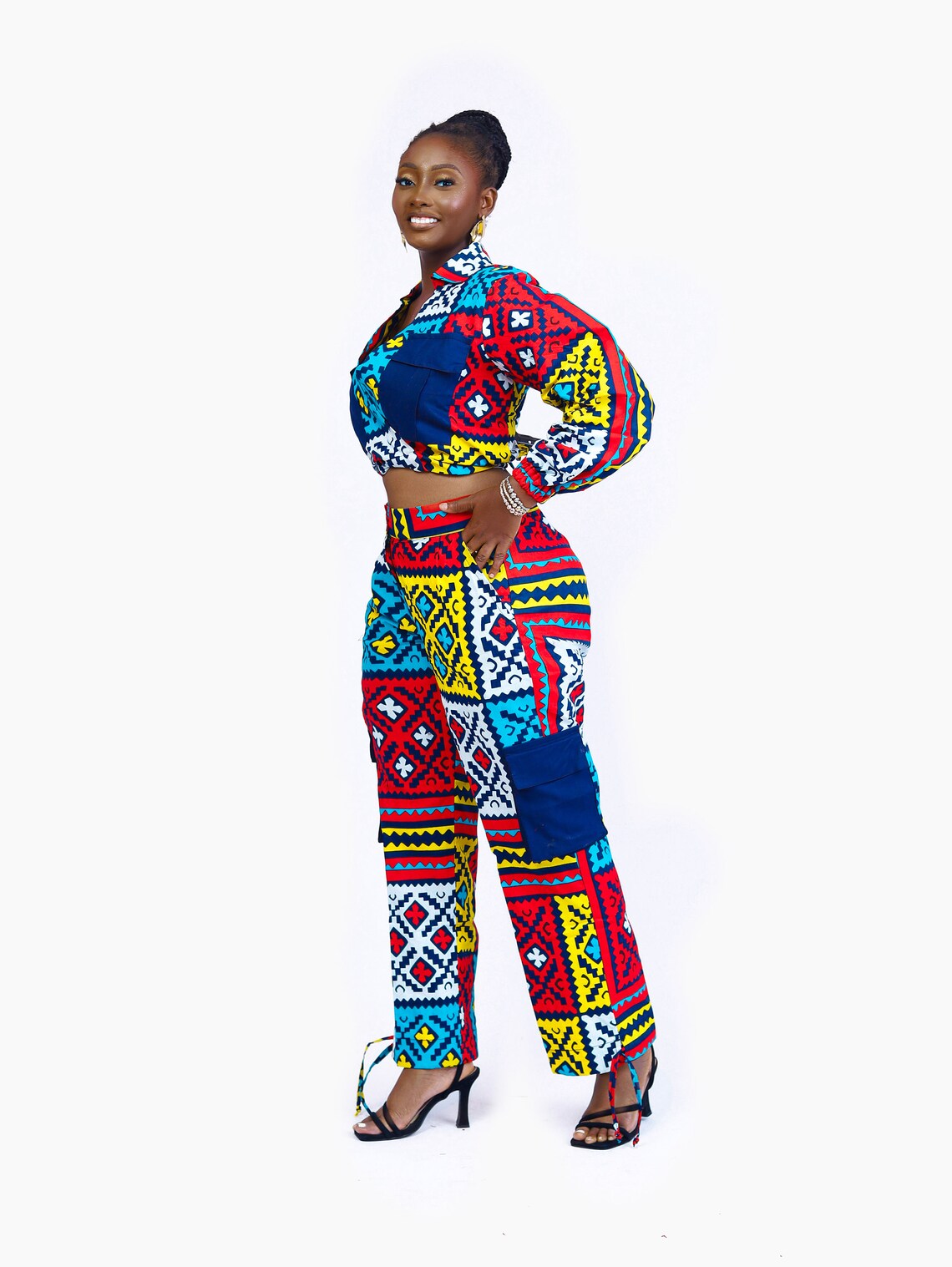 African 2 Piece Set, African Pants and Top, African Clothing, African ...
