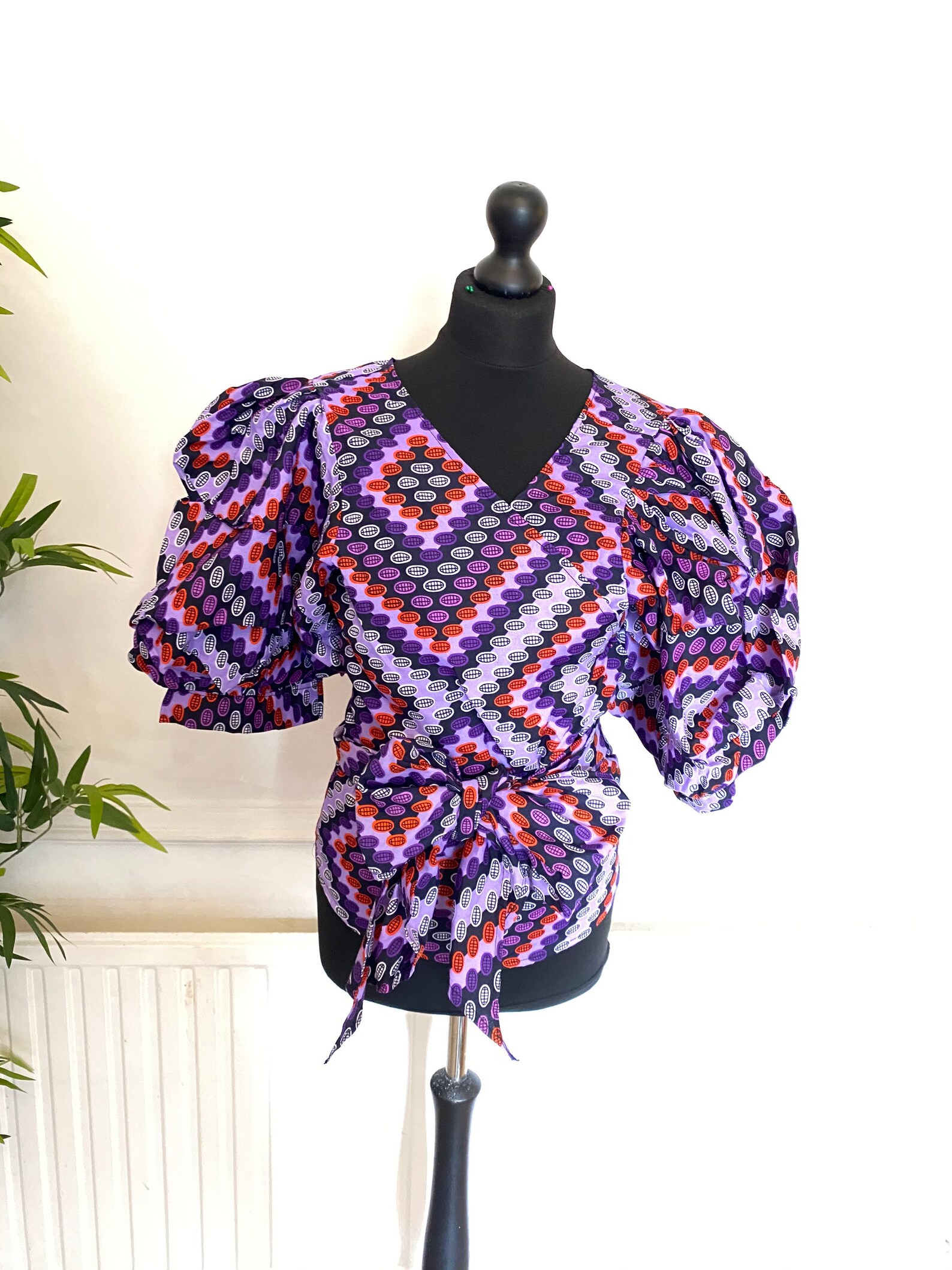 African Wrap Top Ankara Blouse African Print Wrap Top - Etsy UK