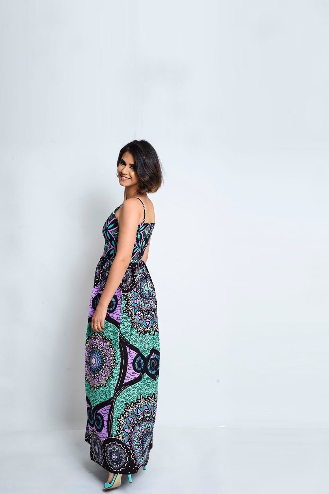 African Maxi Dress African Print Maxi Dress African Dress | Etsy