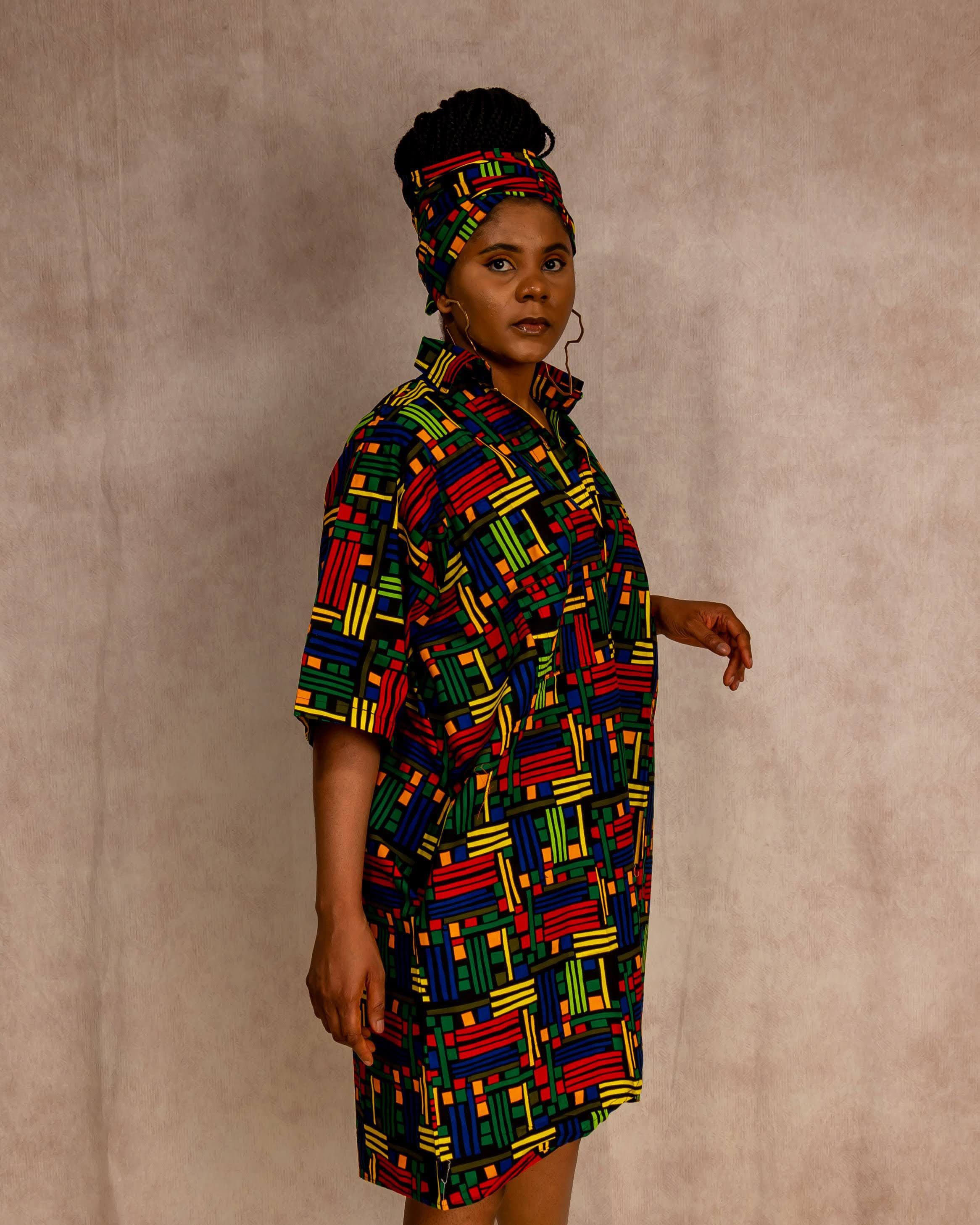 African Dress African Print Shift Dress Ankara Dress | Etsy