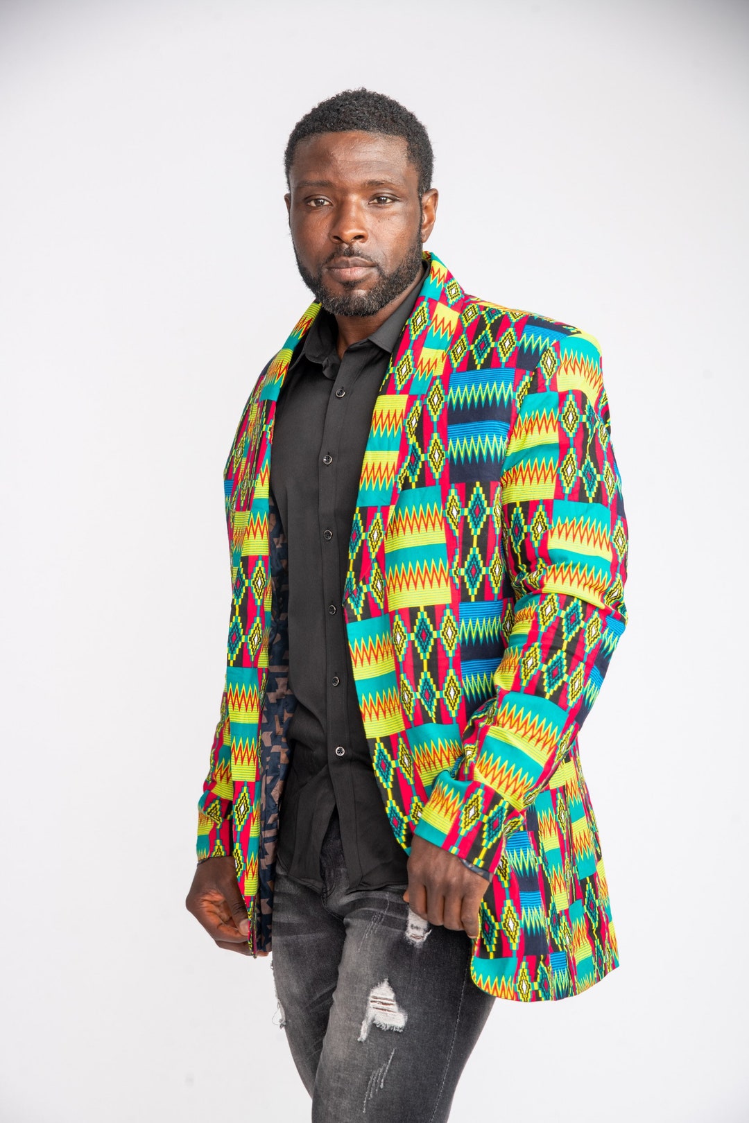 Men African Jacket, African Blazer, Couples African Wedding Outfit ...