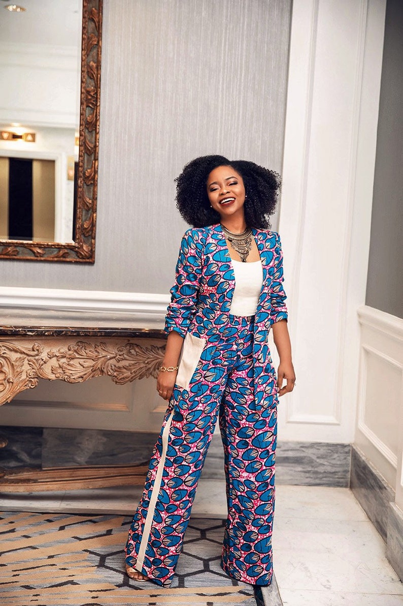 Niamey African Print Suit Set Ankara 2 Piece Matching Set Etsy
