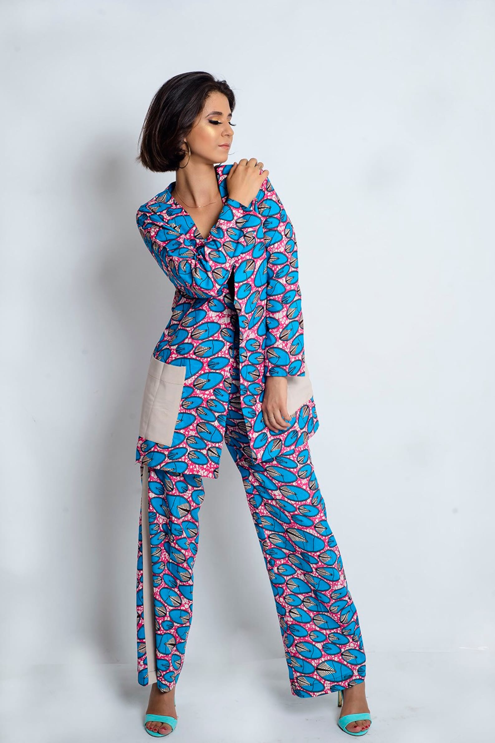 African 2 Piece Set African Print Suit Ankara 2 Piece | Etsy UK