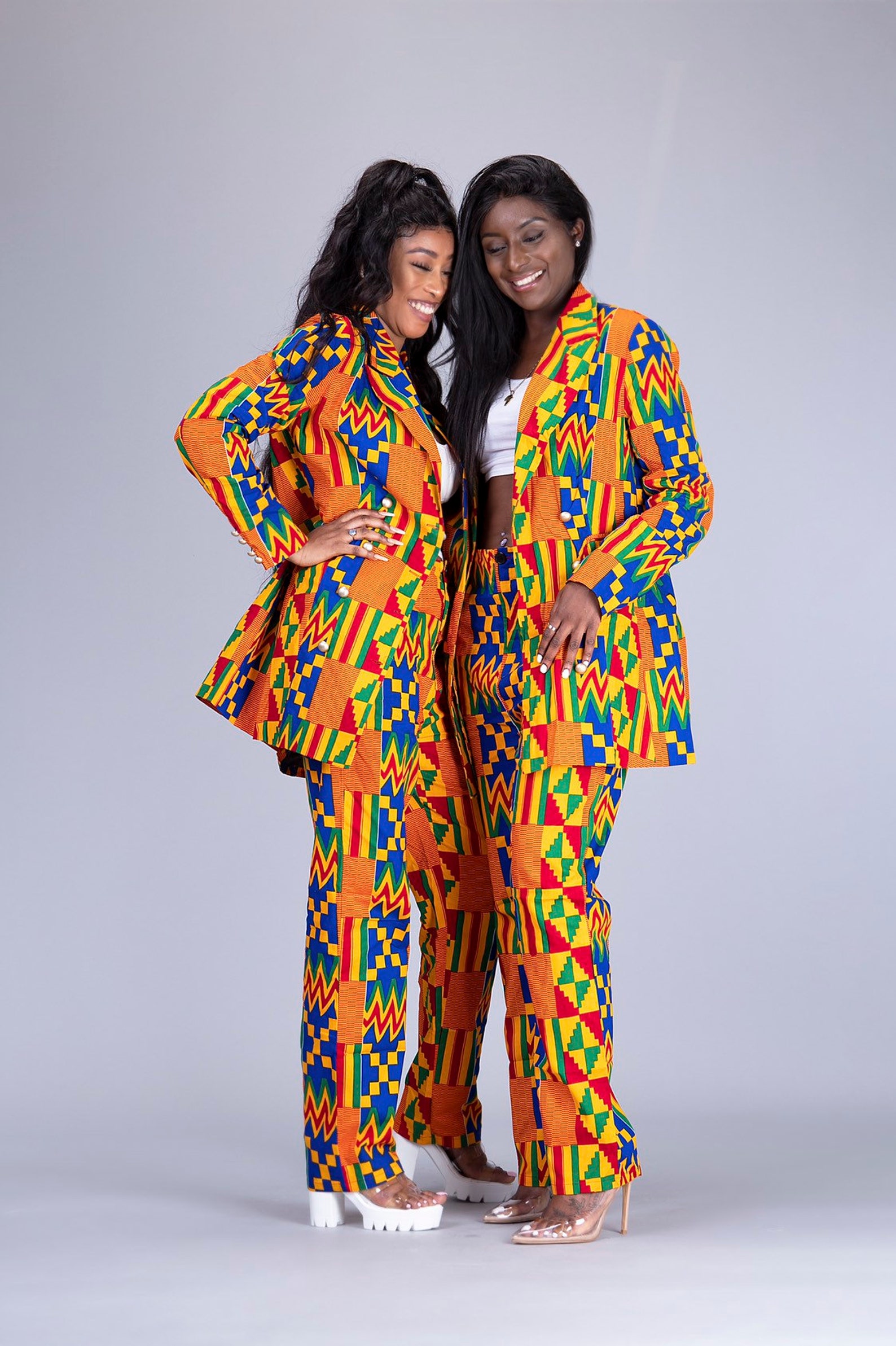 African 2 Piece Suit Kente Suit Set African Jacket and - Etsy UK