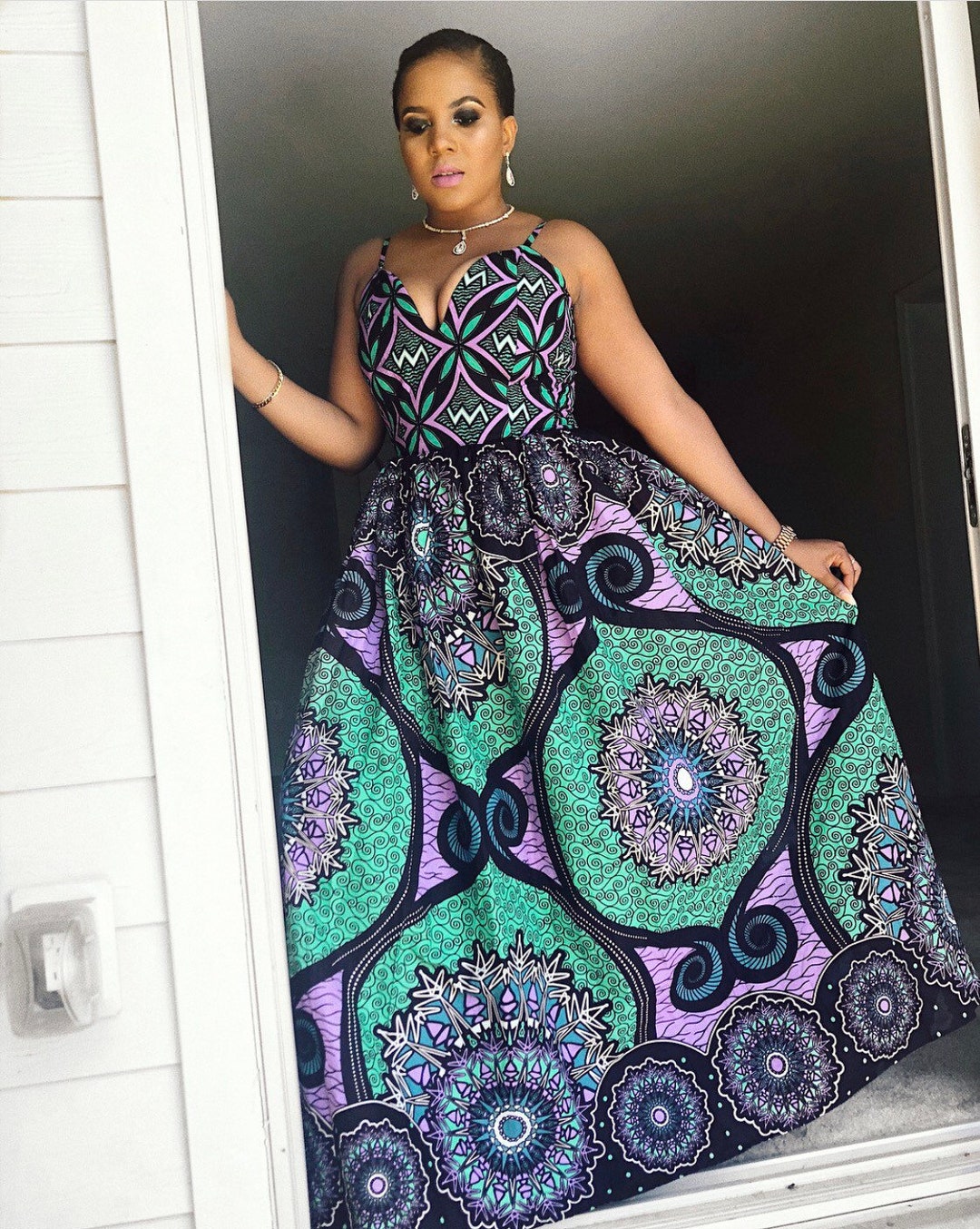 African Maxi Dress, African Print Maxi Dress, African Dress, Ankara ...