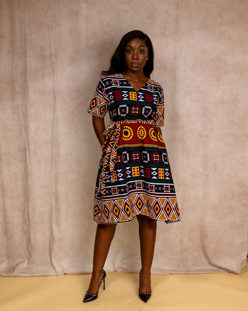 African Dress African Print Shift Dress Ankara Dress | Etsy