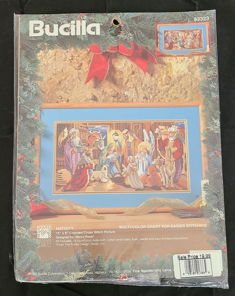 Vintage Bucilla Nativity Counted Cross Stitch Kit - Etsy