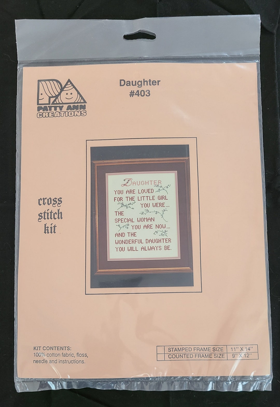 Vintage Patty Ann Creations Daughter Counted Cross Stitch Kit - Etsy