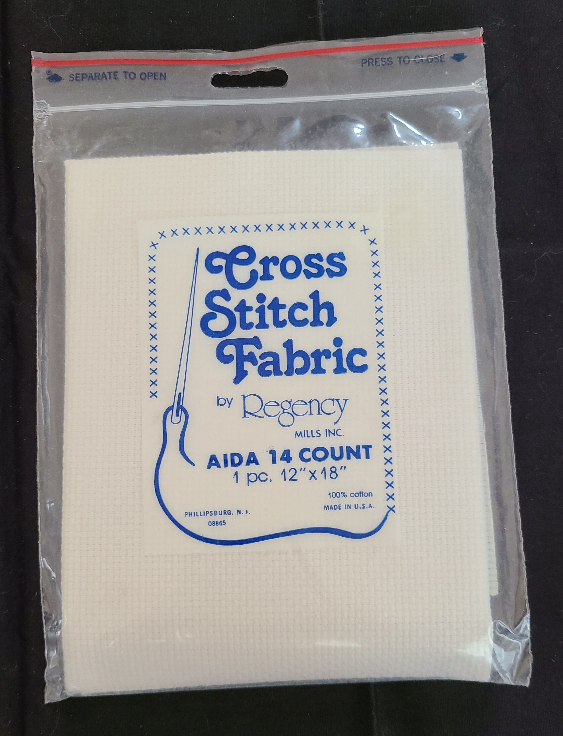 Regency Mills Aida 14 Count Cross Stitch Fabric - White - Etsy