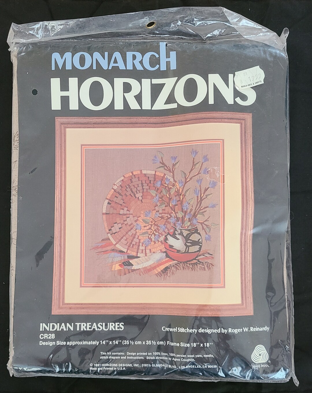 Vintage Monarch Horizons Crewel Kit - Indian Treasures - Etsy