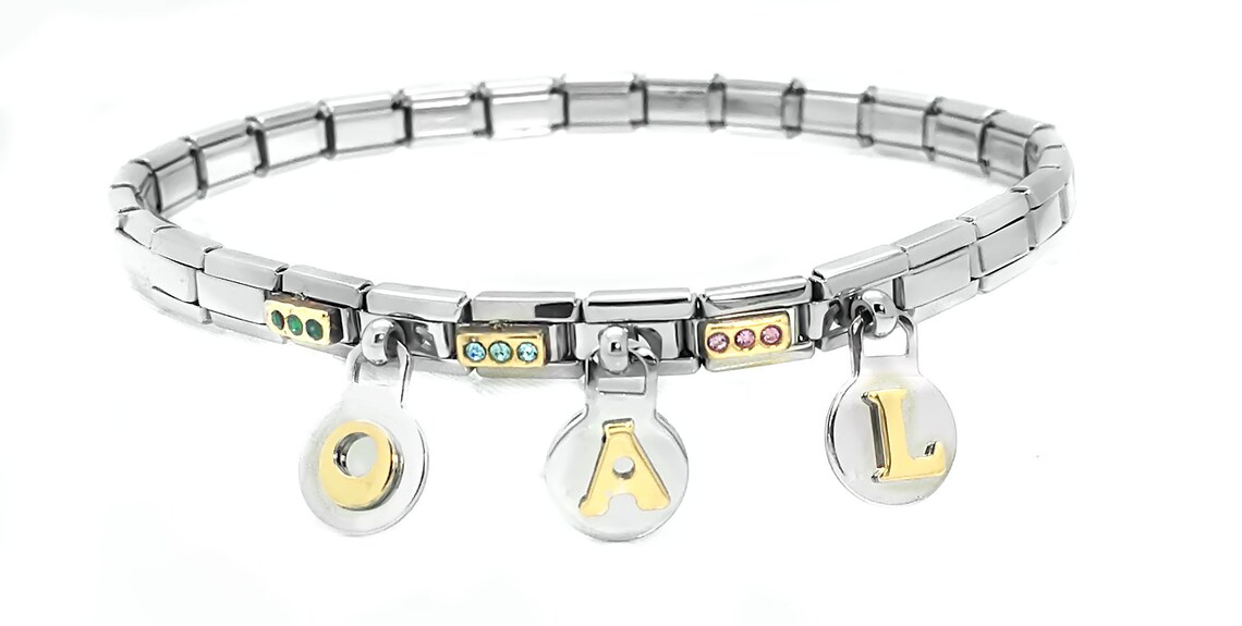 Build a Custom 5mm TINY Sized Italian Charm Bracelet With Birthstone ...