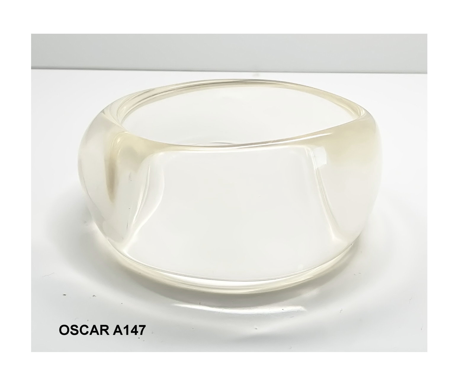 Wide Chunky Vintage Designer Lucite Transparent Clear Bangle - Etsy