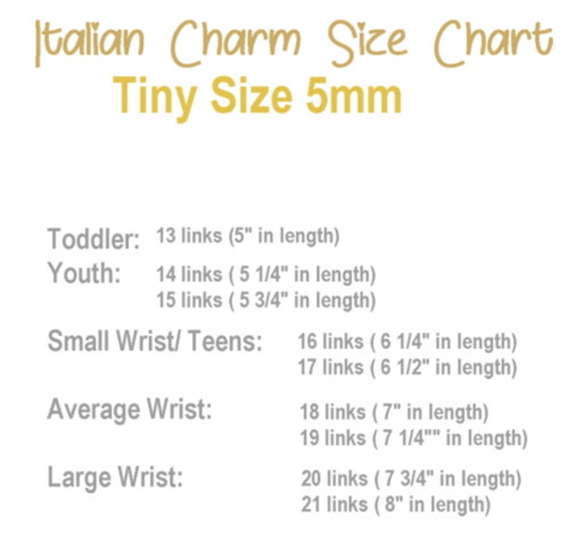 Build a Custom 5mm TINY Sized Italian Charm Bracelet With - Etsy